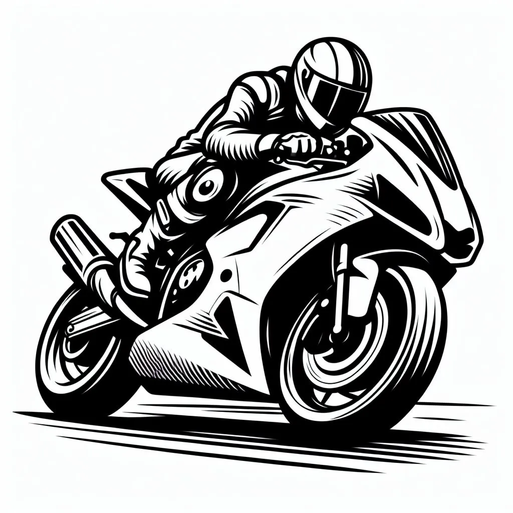 Motorcycles Coloring Pages 🏍️: 2 Free Printable Sheets