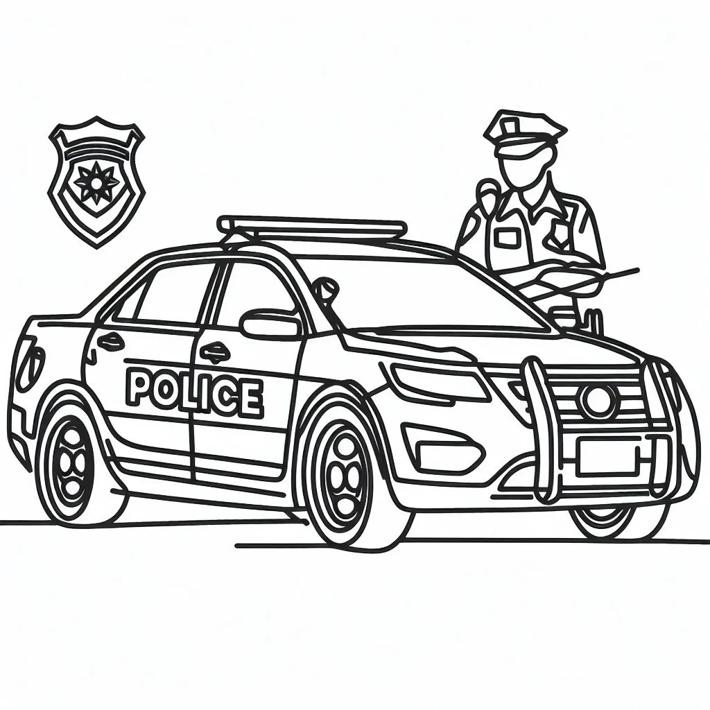 Police Coloring Pages 🚔: 23 Free Printable Sheets